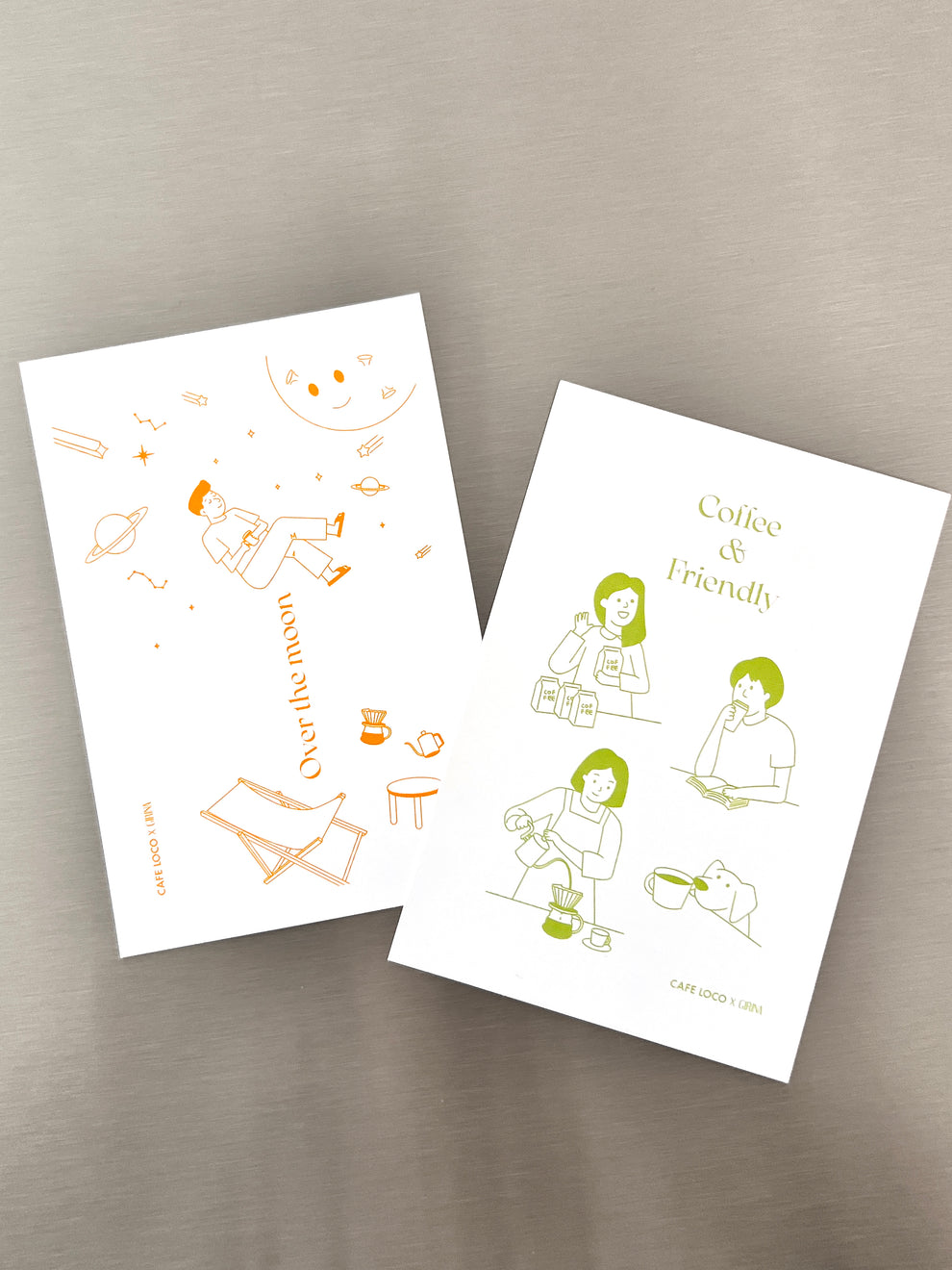 Postal ilustrada de café – Cafe Loco Coffee LAB